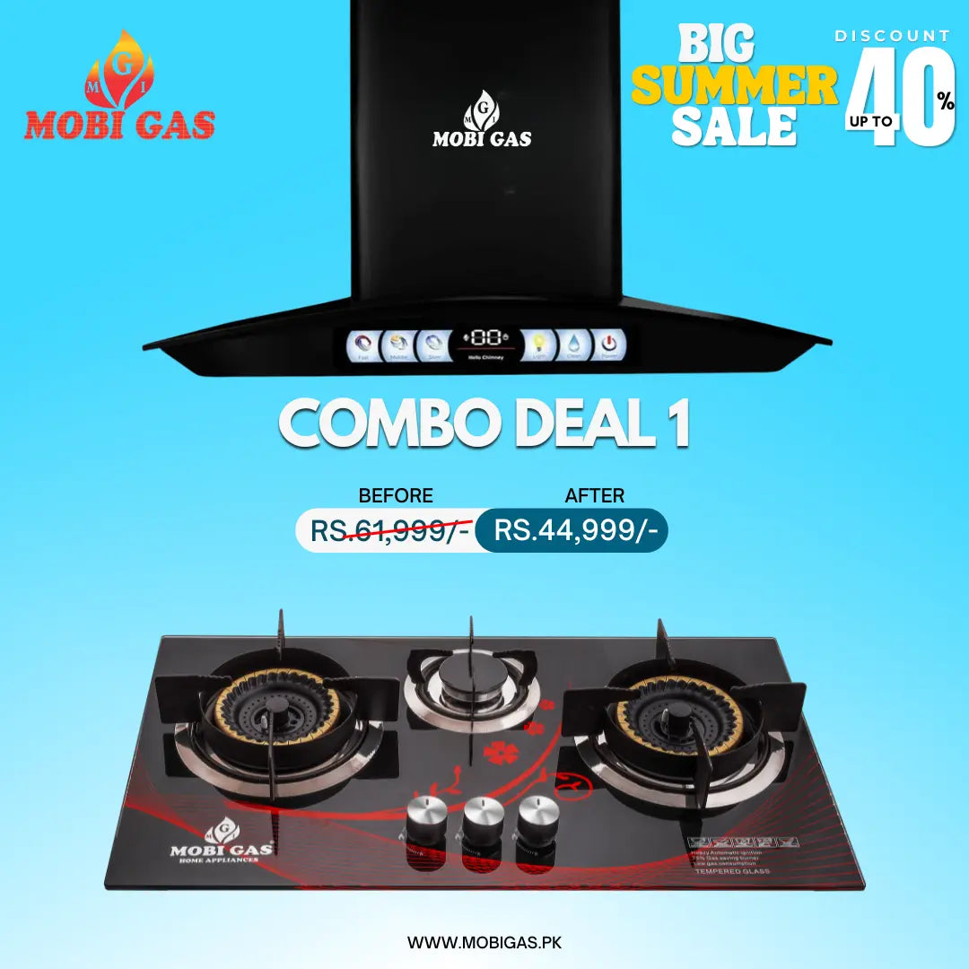 MOBI GAS Combo Deal 1 – MM-297 Glass Hob + MM-H300 Smart Hood | Smart ...